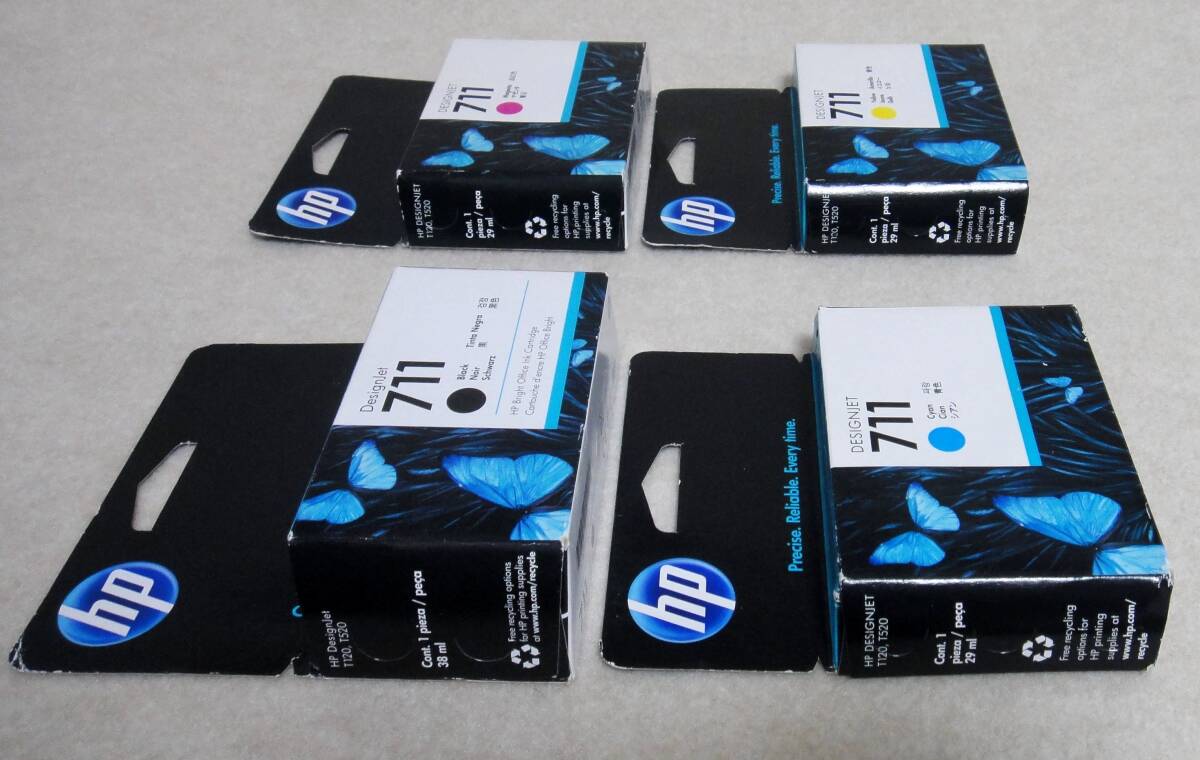 Yahoo!オークション - 即決送料込 HP 純正インクカートリッジ HP711 4...