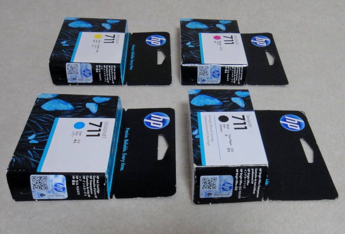 Yahoo!オークション - 即決送料込 HP 純正インクカートリッジ HP711 4...