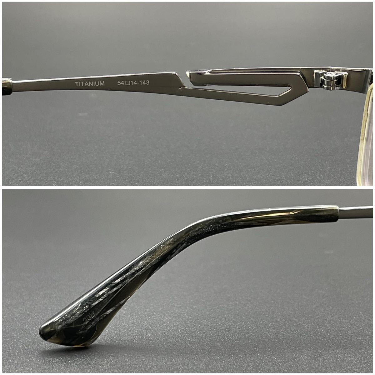 SILVER COLLECTION SLV-509 シルバーコレクション ハーフリム スクエア型 ライトグレー 眼鏡 良品｜Yahoo!フリマ（旧PayPayフリマ）