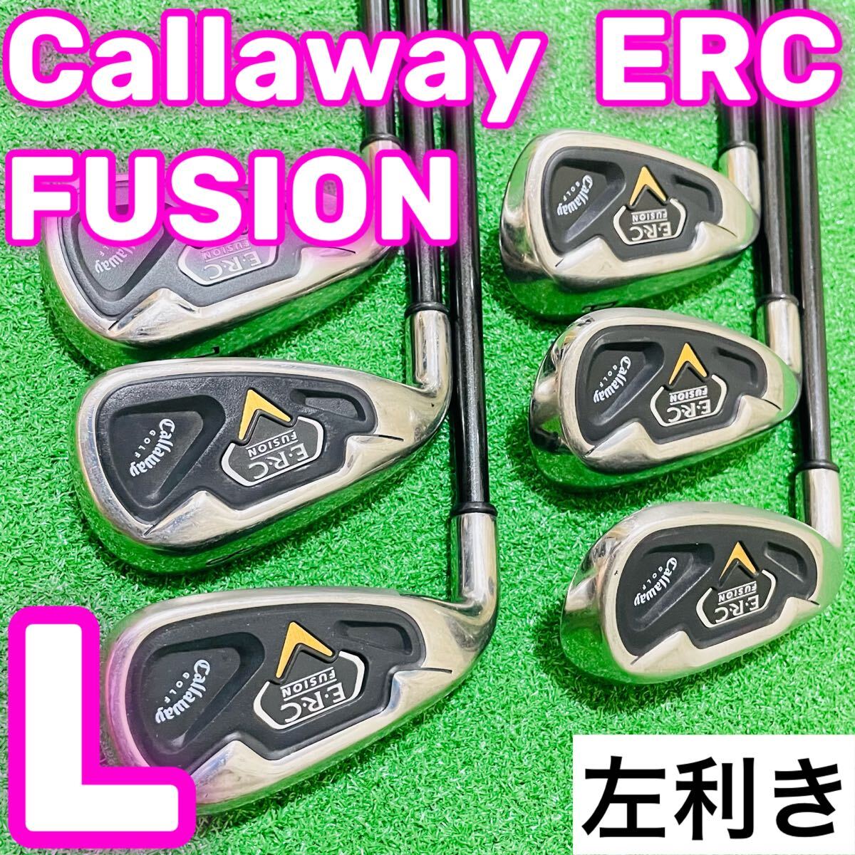 7624 Callaway ERC FUSION レディース レフティ 左利き キャロウェイ 女性用 アイアンセット 6本 フレックスL 匿名配送(アイアン)｜売買されたオークション情報 ...