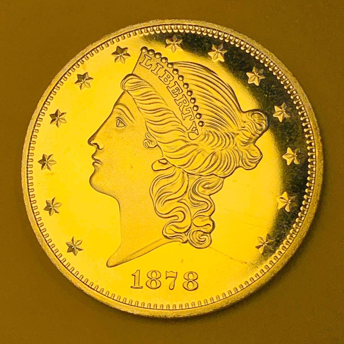 Yahoo!オークション - 金貨 古銭 アメリカ 1878年 自由の女神 リバティ...