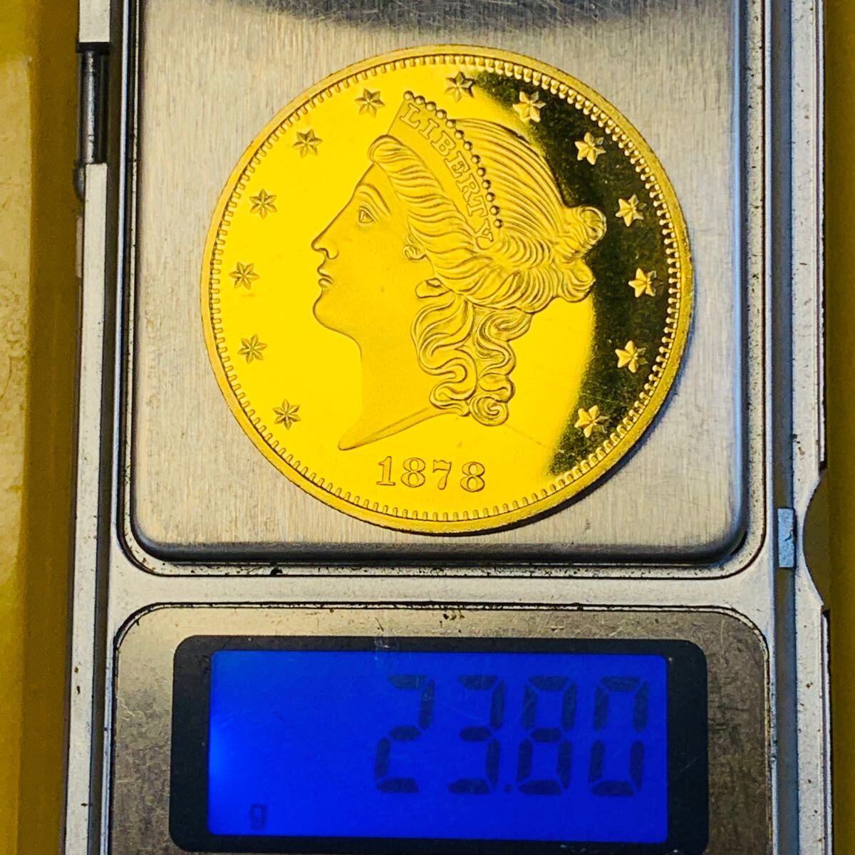Yahoo!オークション - 金貨 古銭 アメリカ 1878年 自由の女神 リバティ...