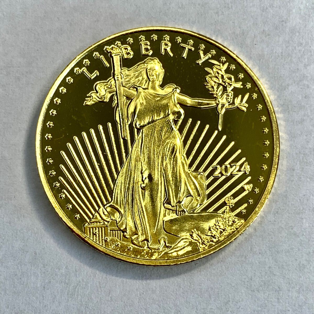 Yahoo!オークション - A230 金貨 アメリカ USA イーグル金貨 2024年 自...
