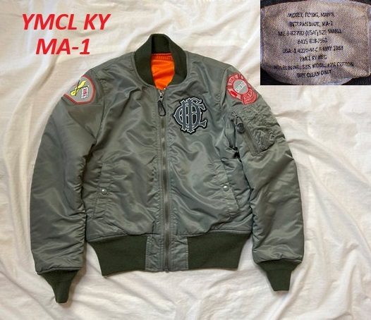 Yahoo!オークション - YMCL KY MAー1フライトジャケットS ワッペン肉厚