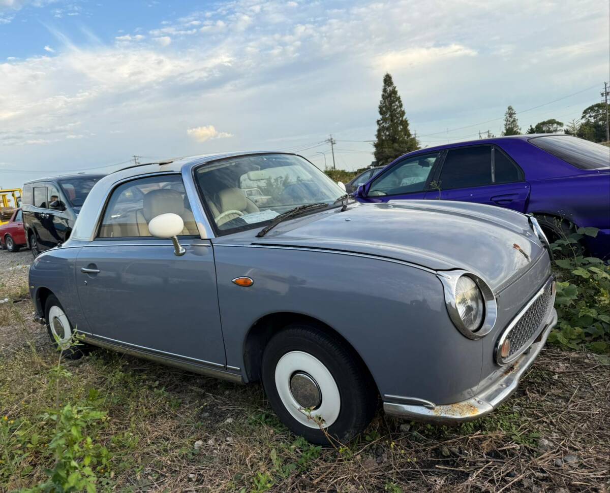 Yahoo!オークション - 日産 フィガロ Fk10 走行距離81 000km ターボ 1....