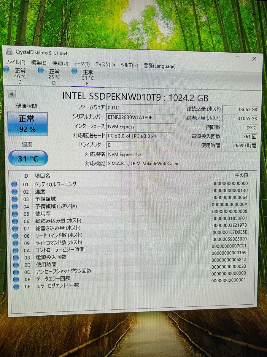 Yahoo!オークション - intel NVMe SSD M.2 2280 1TB W85