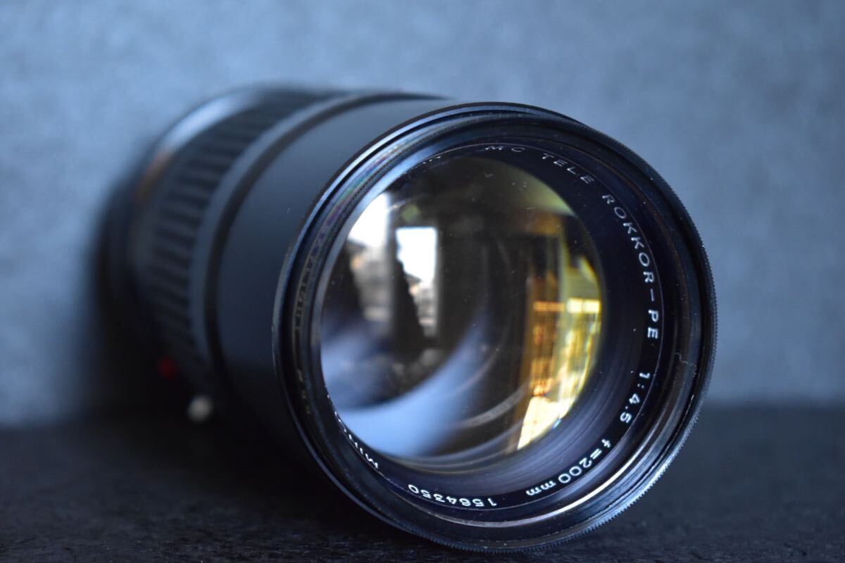 Yahoo!オークション - ミノルタ 200mm F4.5 単焦点 レンズ MC TELE Rok...