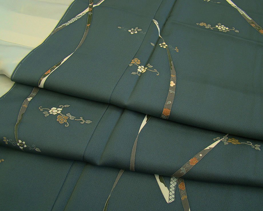 Yahoo!オークション - 値下げ 時代屋 裄64.4cm S寸 お洒落 一越地 小紋...