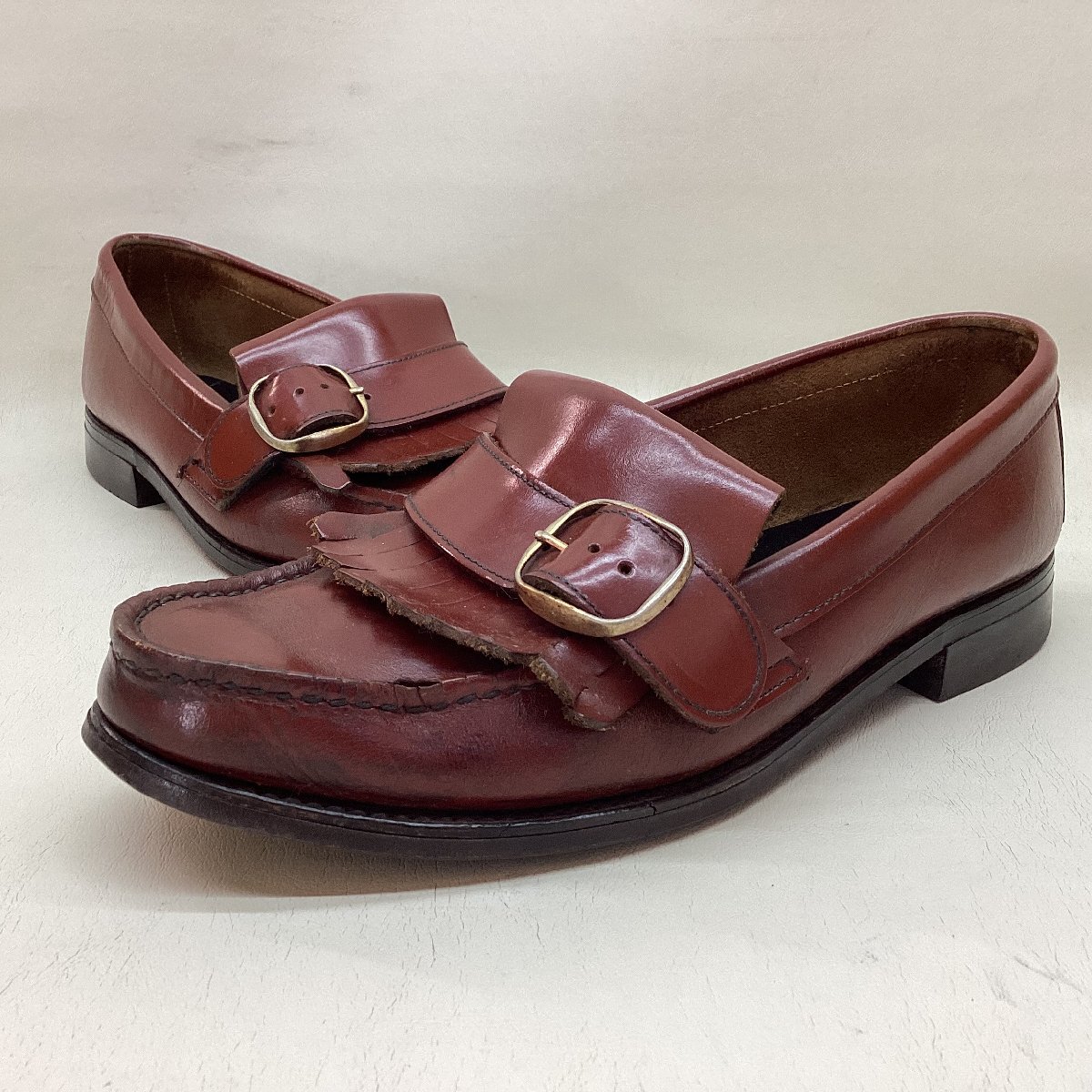 Yahoo!オークション - REGAL リーガル キルト ストラップ ローファー ...