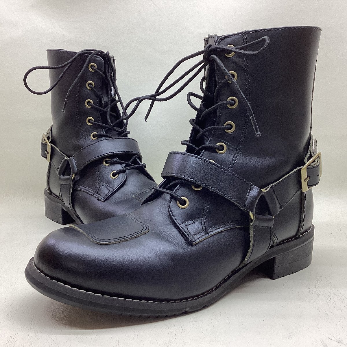 Yahoo!オークション - WILD WING ワイルドウィング サイドジップ レザ...