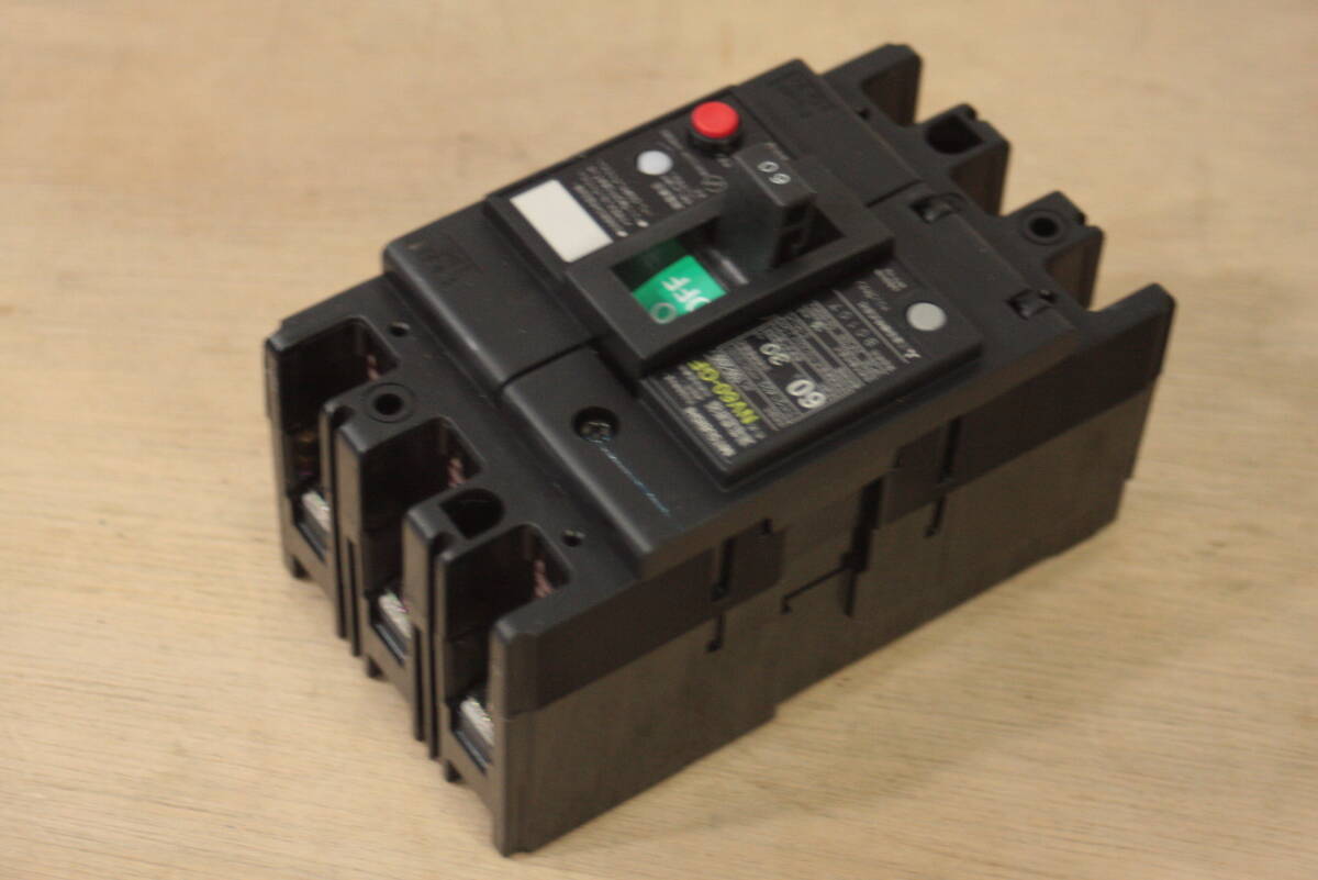 Yahoo!オークション - ∇330 三菱 漏電遮断器 NV50-GF 3P 60A AC100-20...