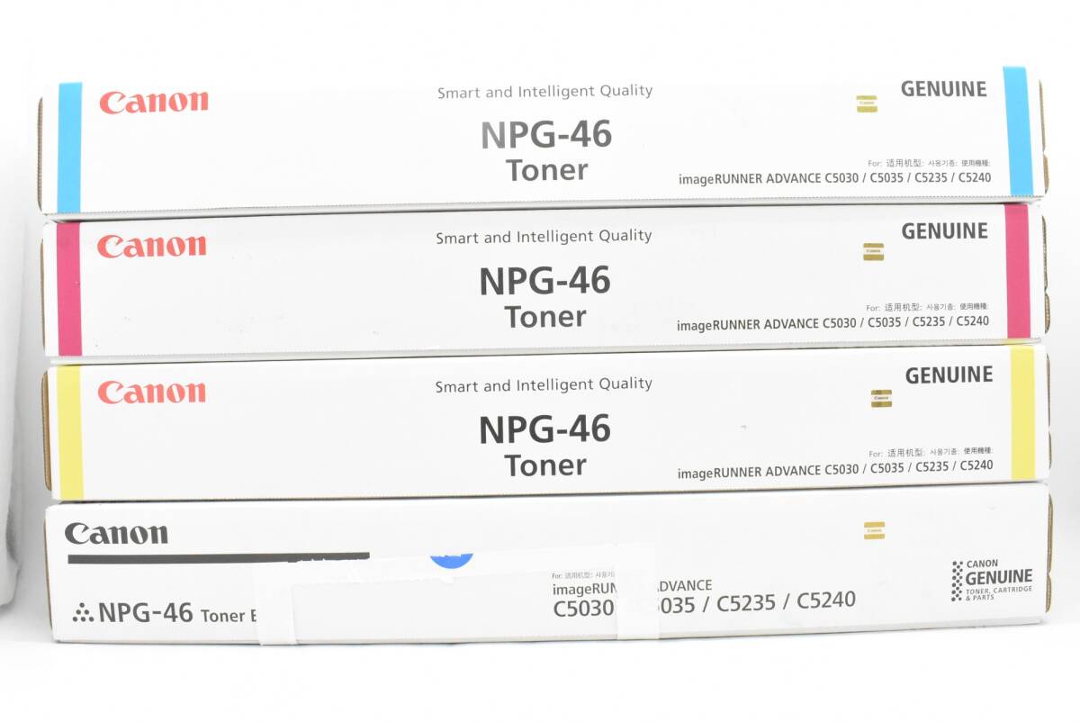Yahoo!オークション - 未使用 CANON 純正 トナー NPG-46 4色（シアン・...