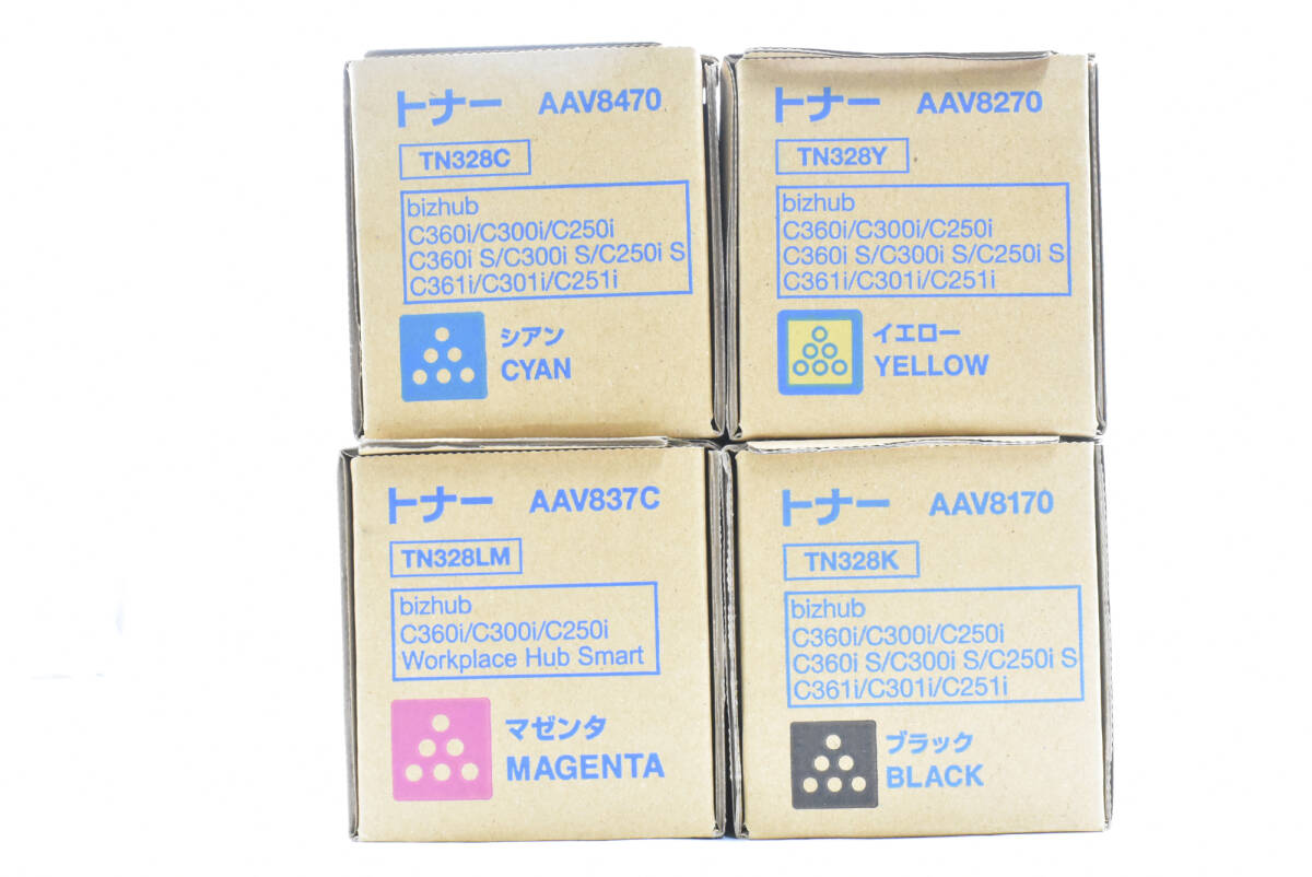 Yahoo!オークション - 未使用 コニカミノルタ 純正 トナー TN328 4色（...