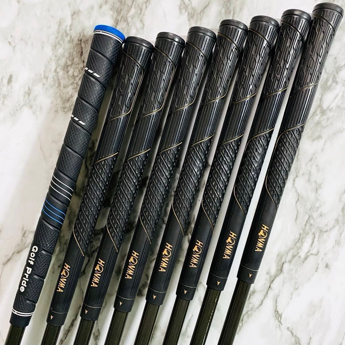 日本代購代標第一品牌【樂淘letao】－【最高級】激レアゴールドライン HONMA 本間 ホンマ LB280 LB-280 4Sグレード 4星 GP 金モグラ メンズアイアンセット 8本 カーボン R