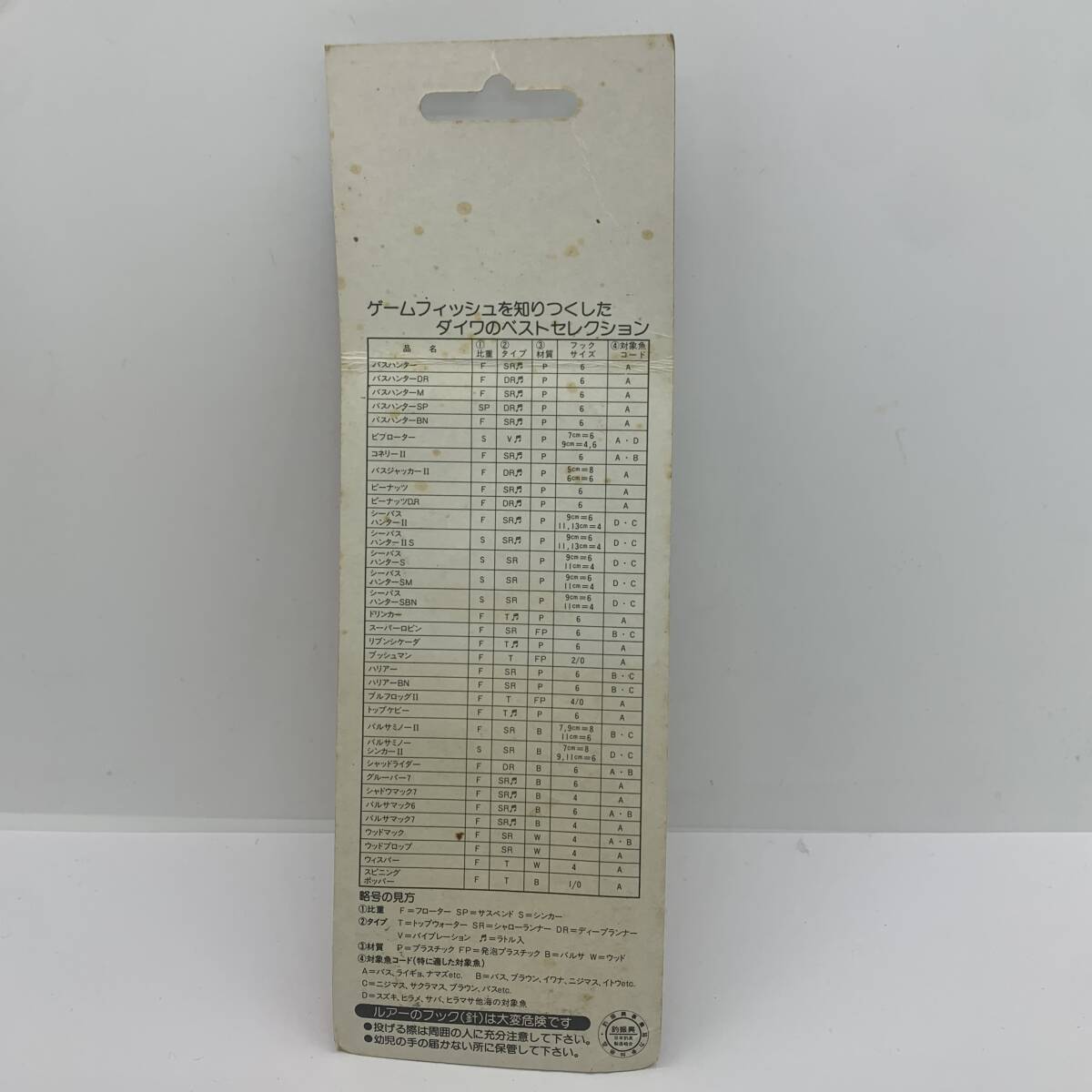 I-86553 ダイワ DAIWA シーバスハンター 2 S 14g 110mm(ミノー)｜売買されたオークション情報、yahooの商品情報をアーカイブ公開 - オークファン（aucfan.com）