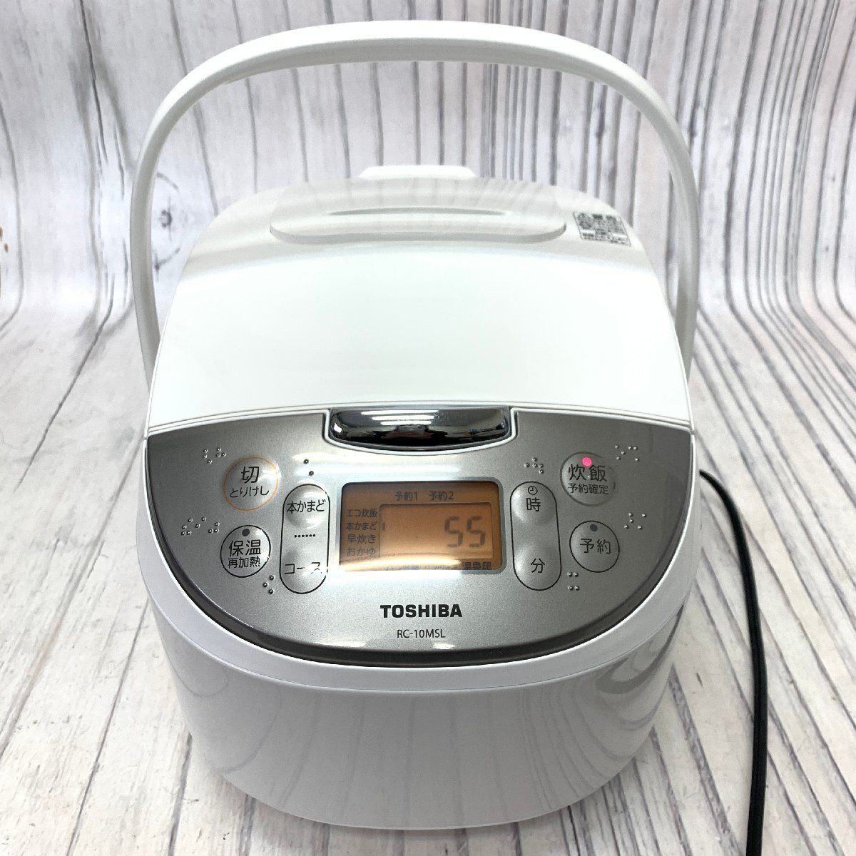 Yahoo!オークション - s001 H4 動作品 TOSHIBA 東芝 マイコン炊飯ジャ...