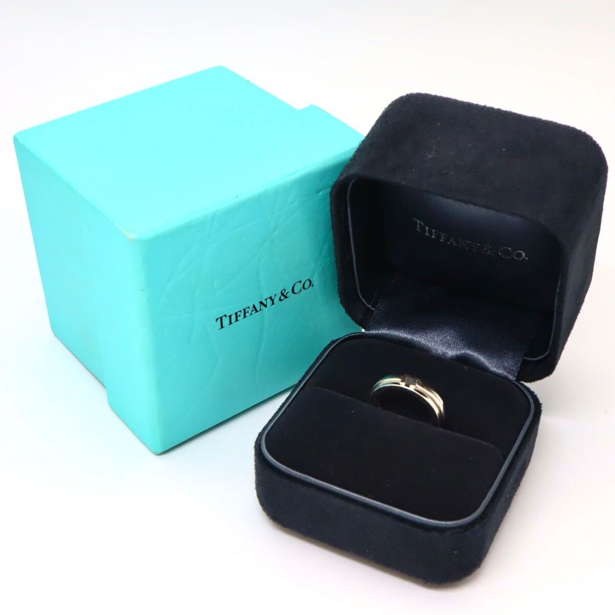 Yahoo!オークション - 1円〜 TIFFANY&Co.(ティファニー)箱付き K18 Tト...