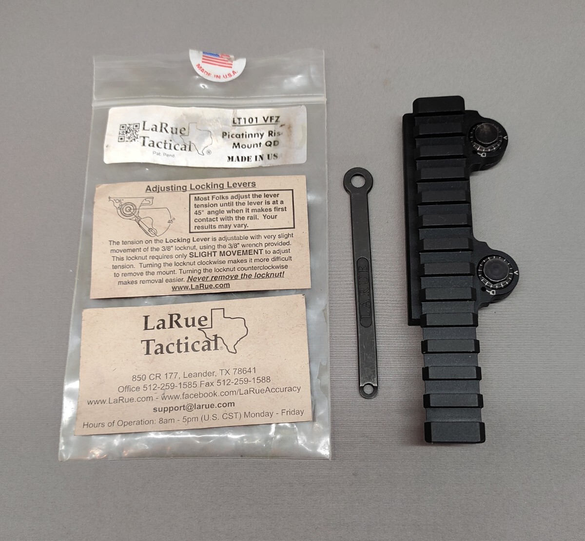 Yahoo!オークション - 実物 LARUE LT101 VFZ ピカティニィ ライザー ...