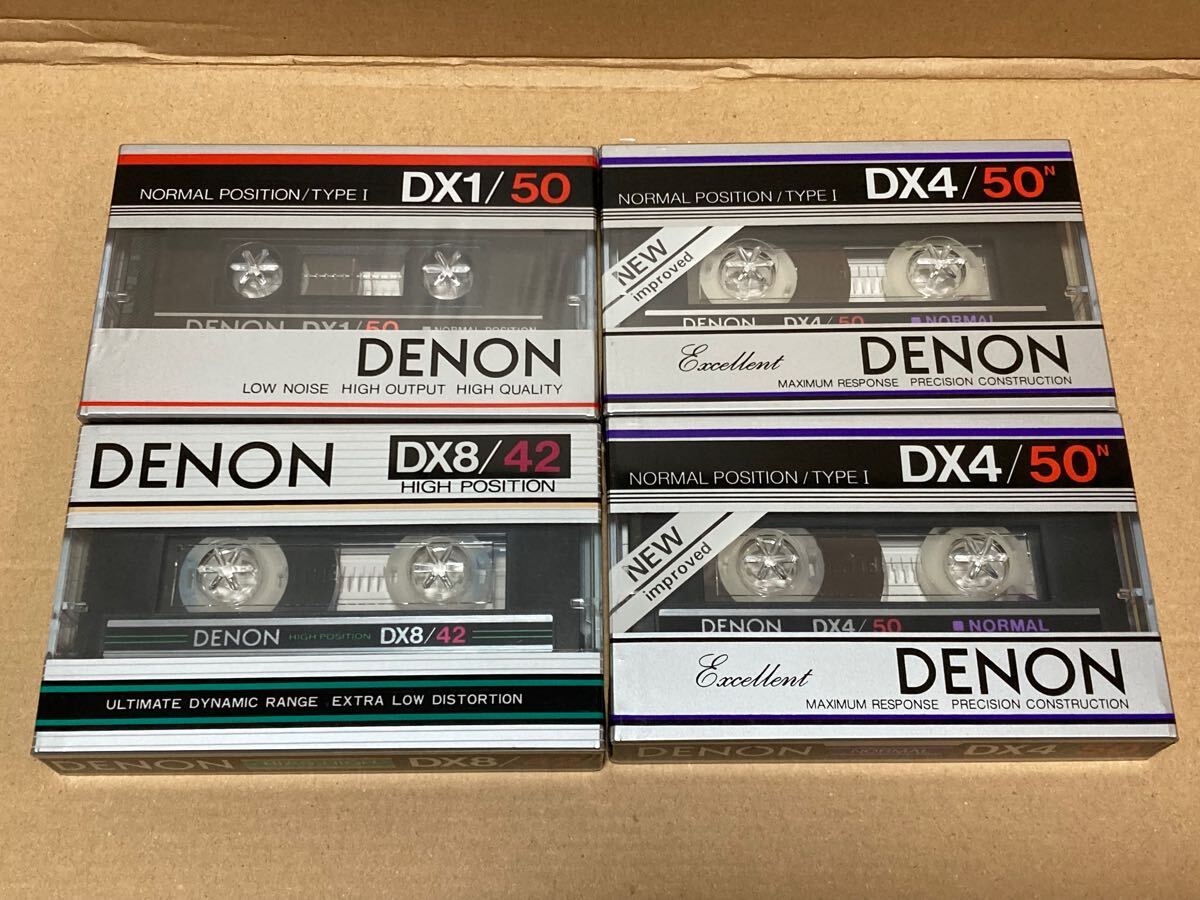 Yahoo!オークション - DENON DX1 DX4 DX8 4本 未開封 未使用 カセット...