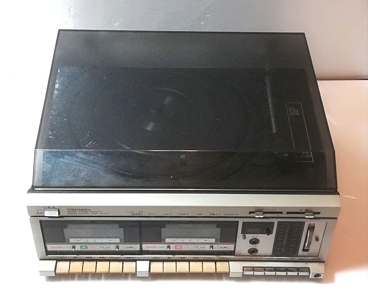 Yahoo!オークション - COLUMBIA コロンビア ターンテーブル レコードプ...