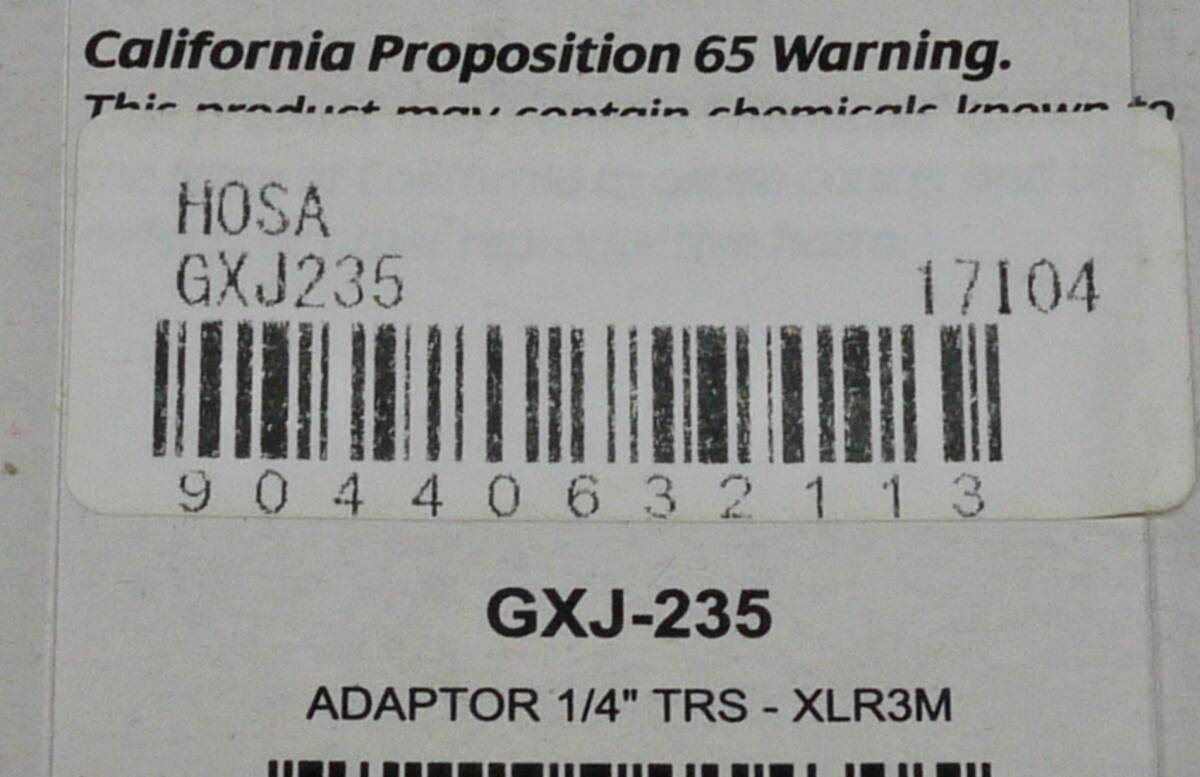 Yahoo!オークション - HOSA ホサ GXJ-235 変換アダプター 変換プラグ ...