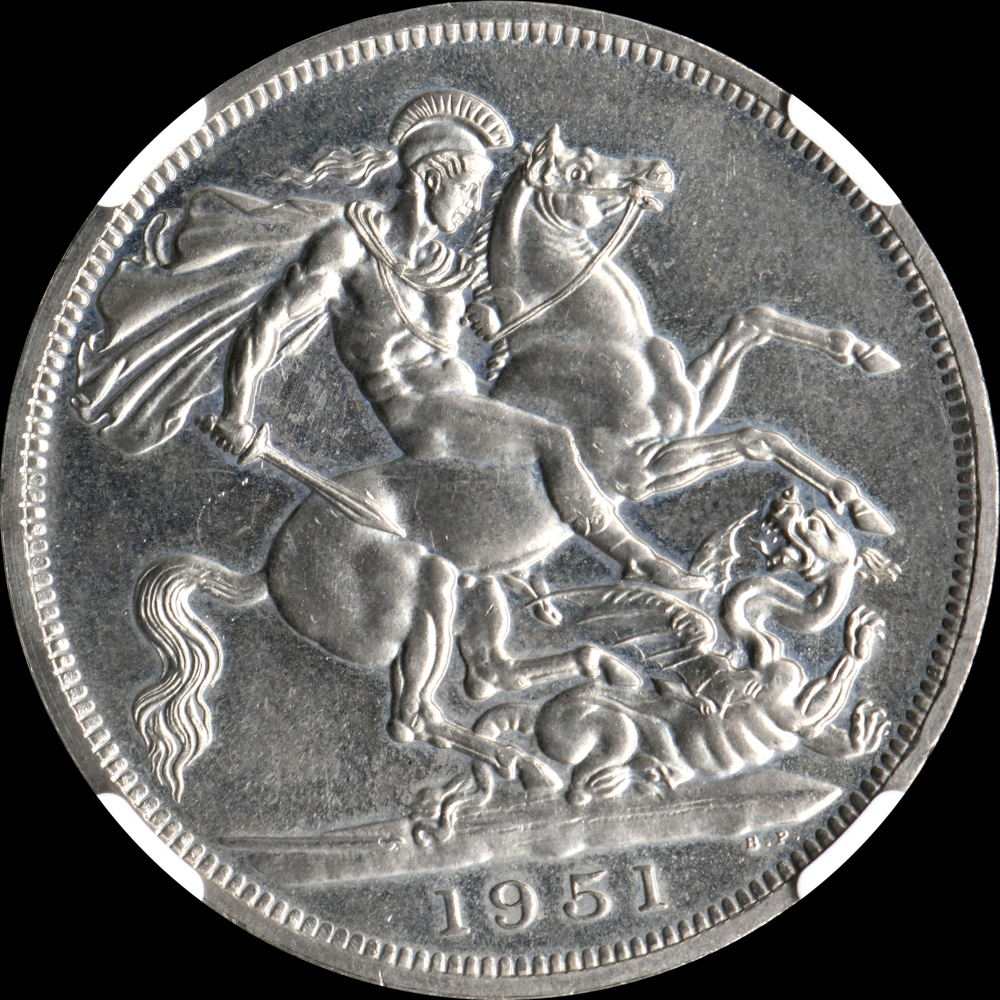 Yahoo!オークション - 日終 【NGC PL61】1951 イギリス Crown 未使用 ...