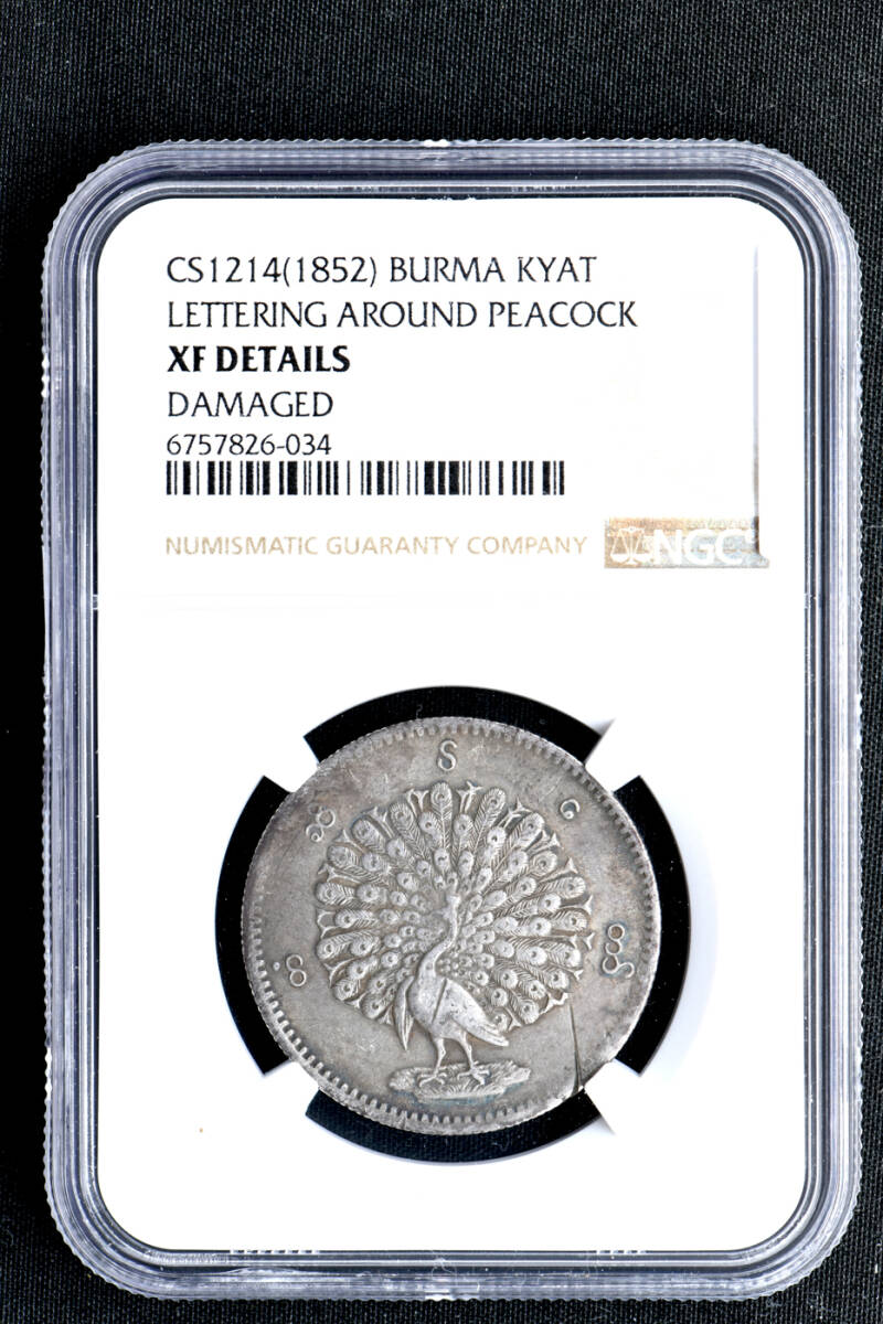 日終 NGC XF D 1852 ミャンマー クジャク Kyat銀貨 - //世界コイン 古銭 貨幣 硬貨 銀貨 金貨 銅貨 決済期限火曜日(ヨーロッパ)｜売買されたオークション情報 ...