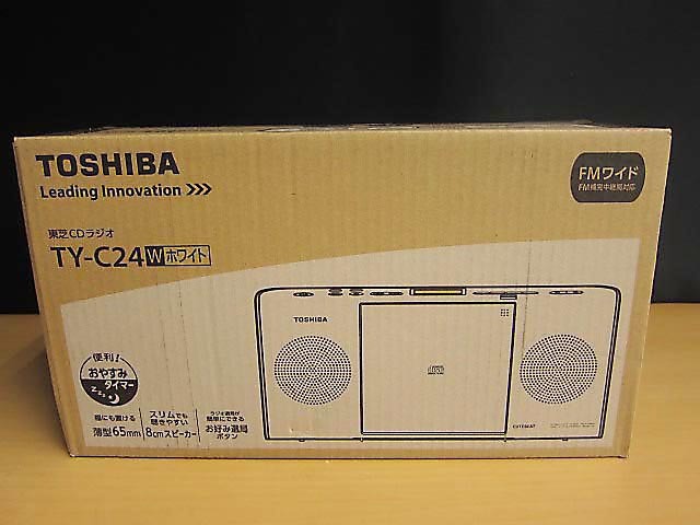 Yahoo!オークション - 未開封 TOSHIBA 東芝 CD ラジオ TY-C24 W ホワイ...
