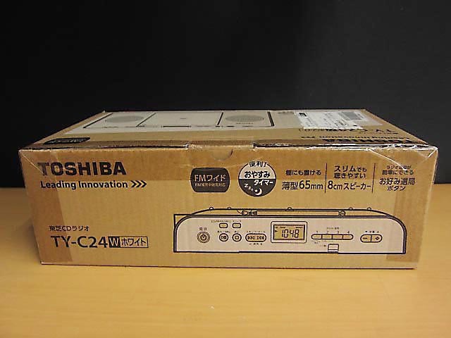 Yahoo!オークション - 未開封 TOSHIBA 東芝 CD ラジオ TY-C24 W ホワイ...