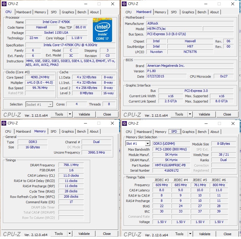自作PC Intel Core i7 4790K ASRock H97M-ITX msi GeForce GTX980 16GB SSD480GB Thermaltake Core V1 一応 ...