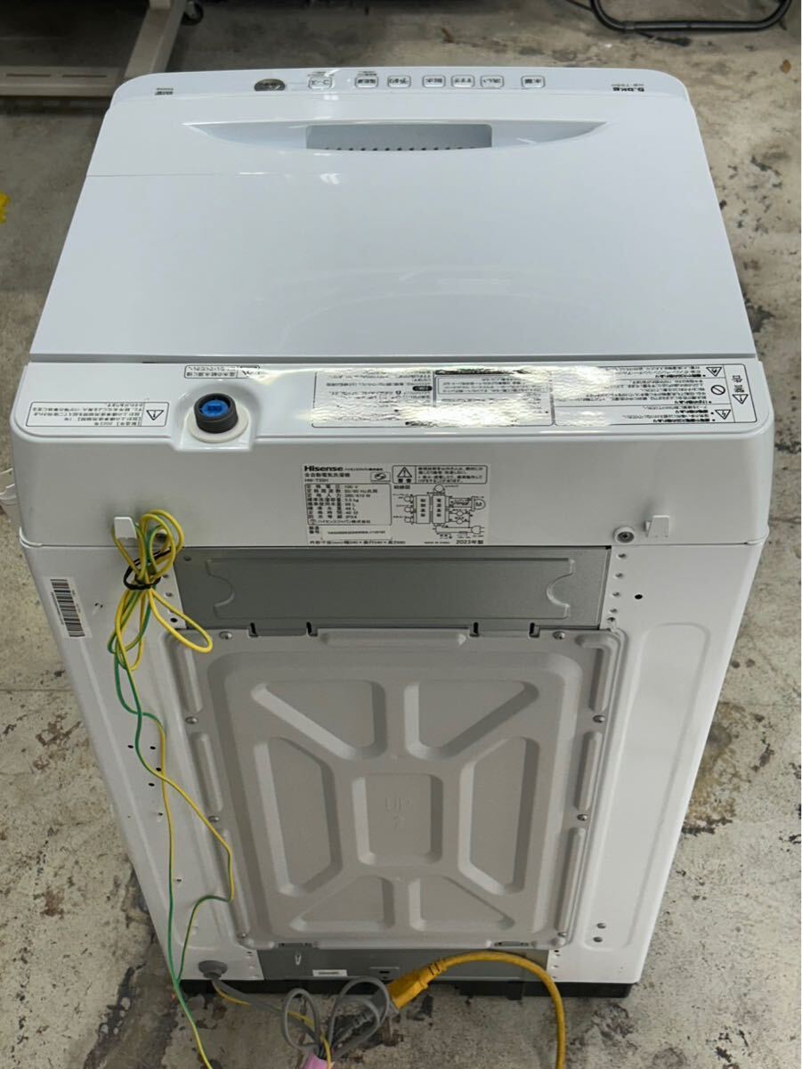 Hisense HW-T55H 全自動電気洗濯機 5.5kg 2023年製 動作品 京都市山科区発〜 洗濯機一般