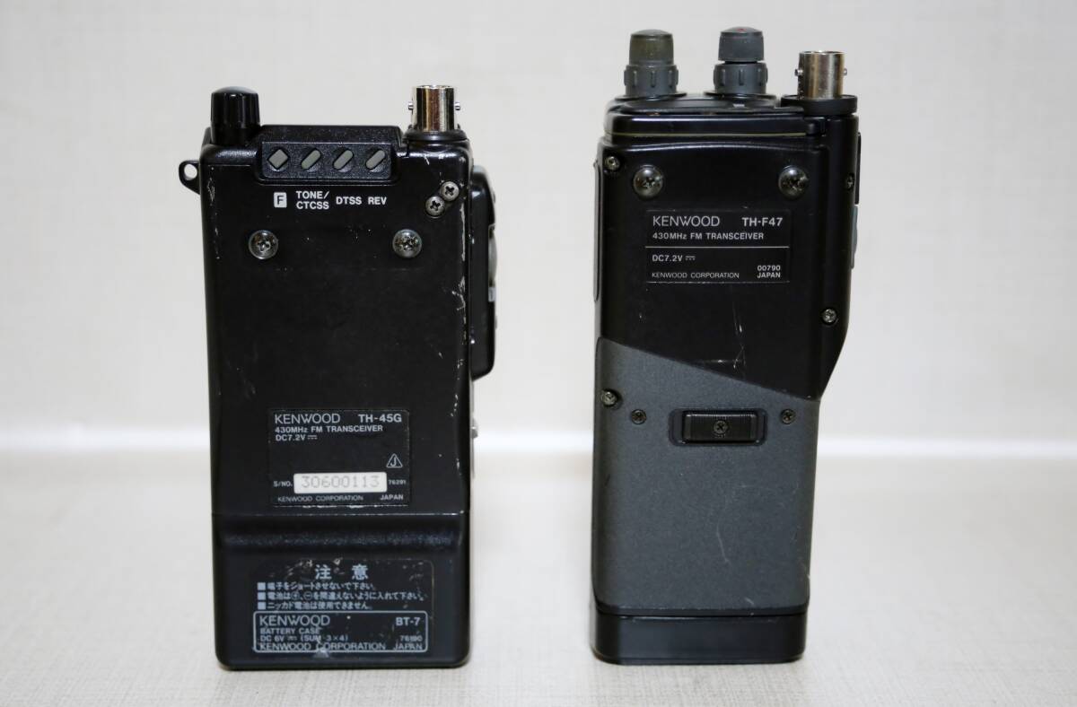 Yahoo!オークション - ケンウッド 430MHz ハンディ機 TH-F47 / TH-45G ...