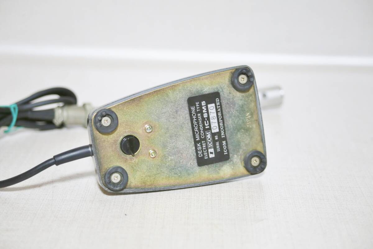 Yahoo!オークション - ICOM IC-SM5 卓上 デスクトップマイク メタル8ピ...