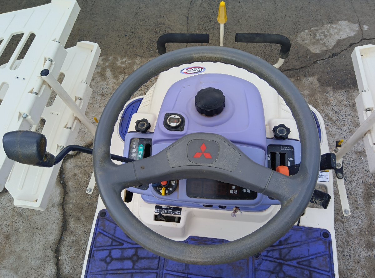 Yahoo!オークション - （新潟）三菱 田植え機 LV4 4条植 スマイルター...