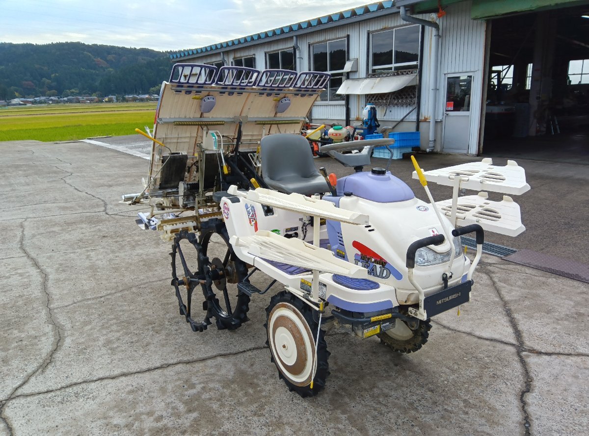 Yahoo!オークション - （新潟）三菱 田植え機 LV4 4条植 スマイルター...