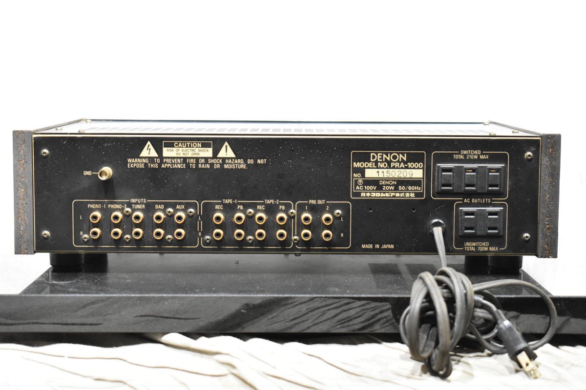 Yahoo!オークション - DENON デノン プリアンプ PRA-1000