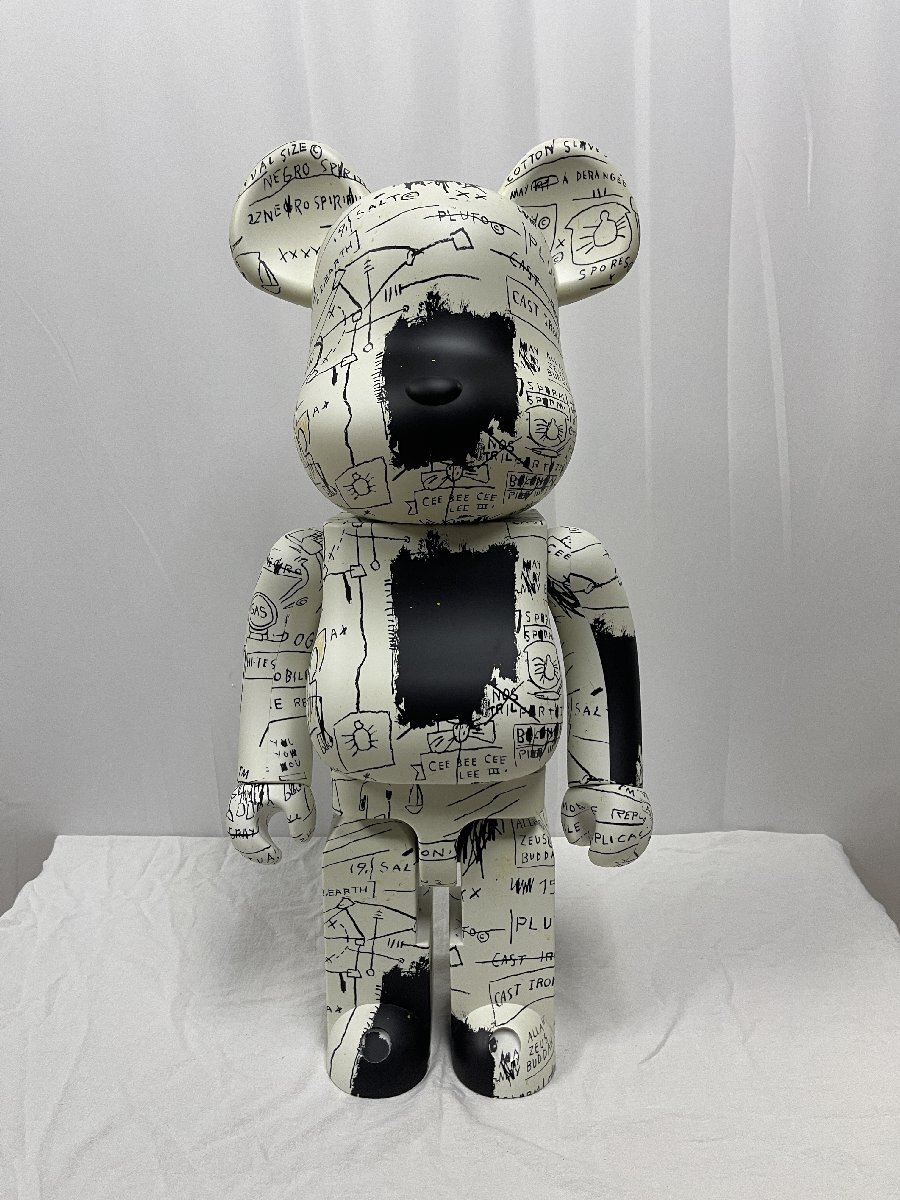 BE@RBRICK JEAN-MICHEL BASQUIAT #3 1000％ by MEDICOM TOY ベアブリック 置物 美品 箱なし 希少 中古 F1