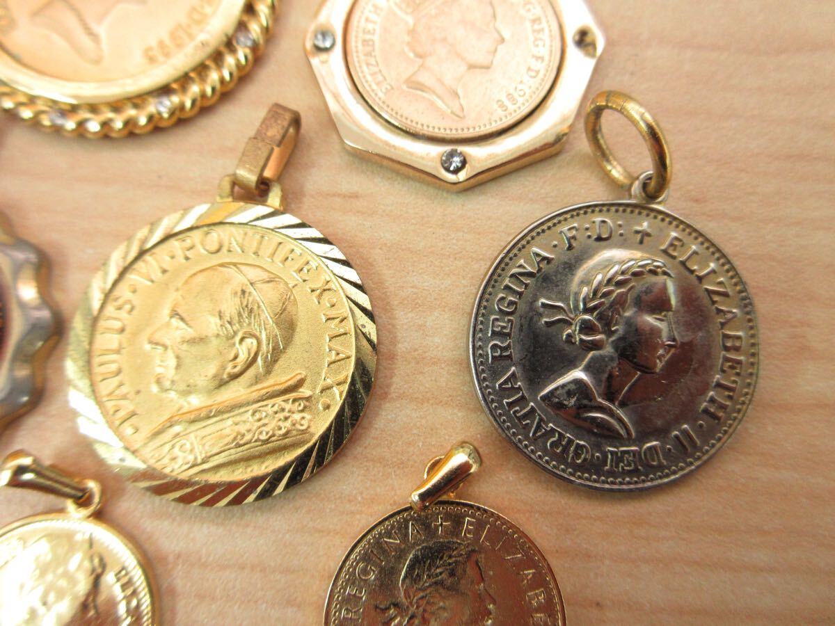 Yahoo!オークション - 【B86】コイントップ エリザベス など ペンダン...
