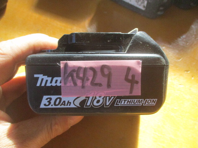 Yahoo!オークション - k4294 マキタ BL1830B 18V