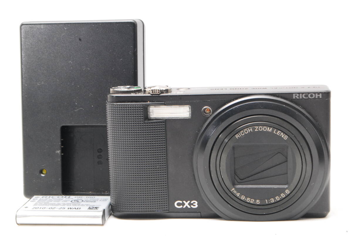 Yahoo!オークション - リコー RICOH CX3 ブラック 10.7倍ズーム レトロ...