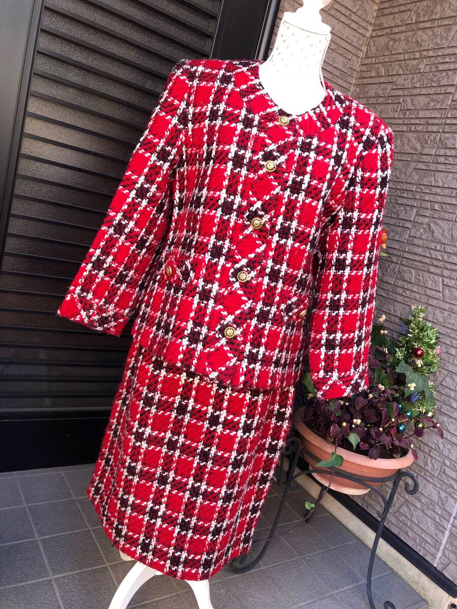 Yahoo!オークション - LUI CARIN イトキン 大きいサイズLL チェック柄...