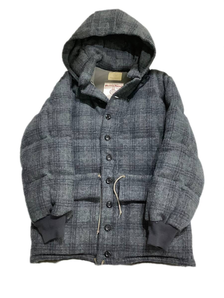 T12 UNITED ARROWS ハリスツイード HARRIS TWEED ユナイテッドアローズ ダウン コート XL 大きいサイズ 羊毛 経年保管品(Lサイズ以上)｜売買されたオークション ...
