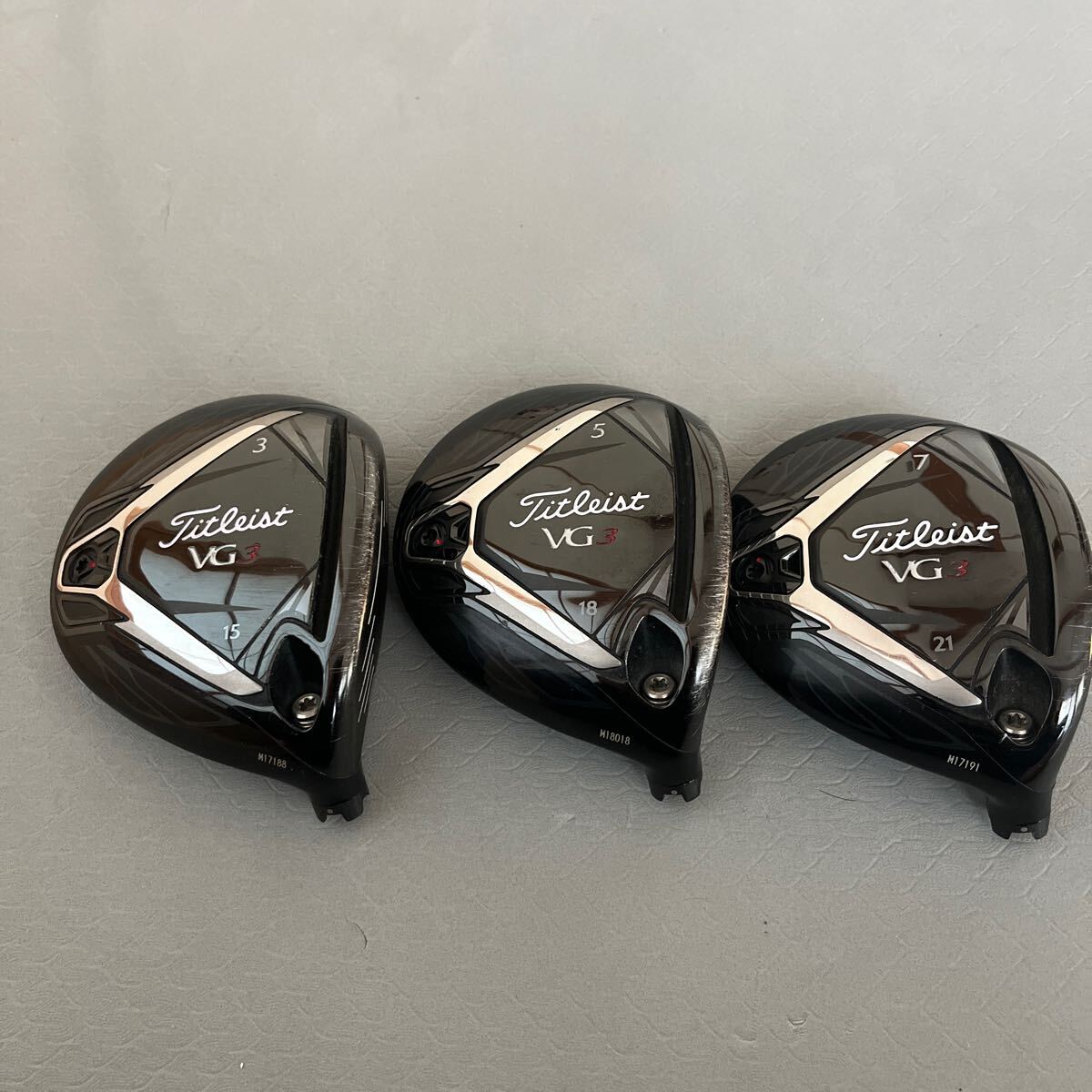 Yahoo!オークション - タイトリスト VG3 3w 5W 7w ヘッド 3個セット タ...