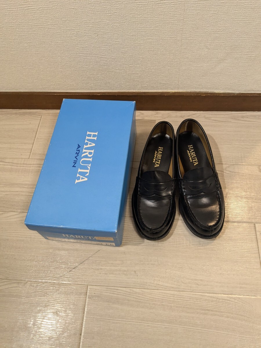 Yahoo!オークション - 【w401】 HARUTA ハルタ 23.0cm EE 2E ブラック ...