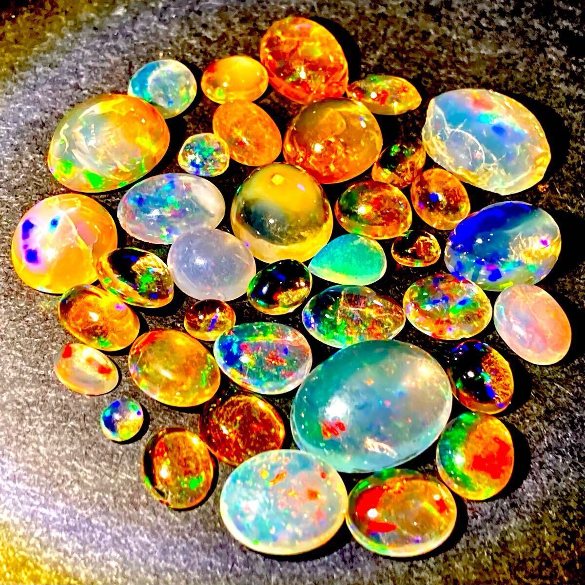 Yahoo!オークション - 1円〜 遊色効果 (天然オパールおまとめ51.5ct)n ...