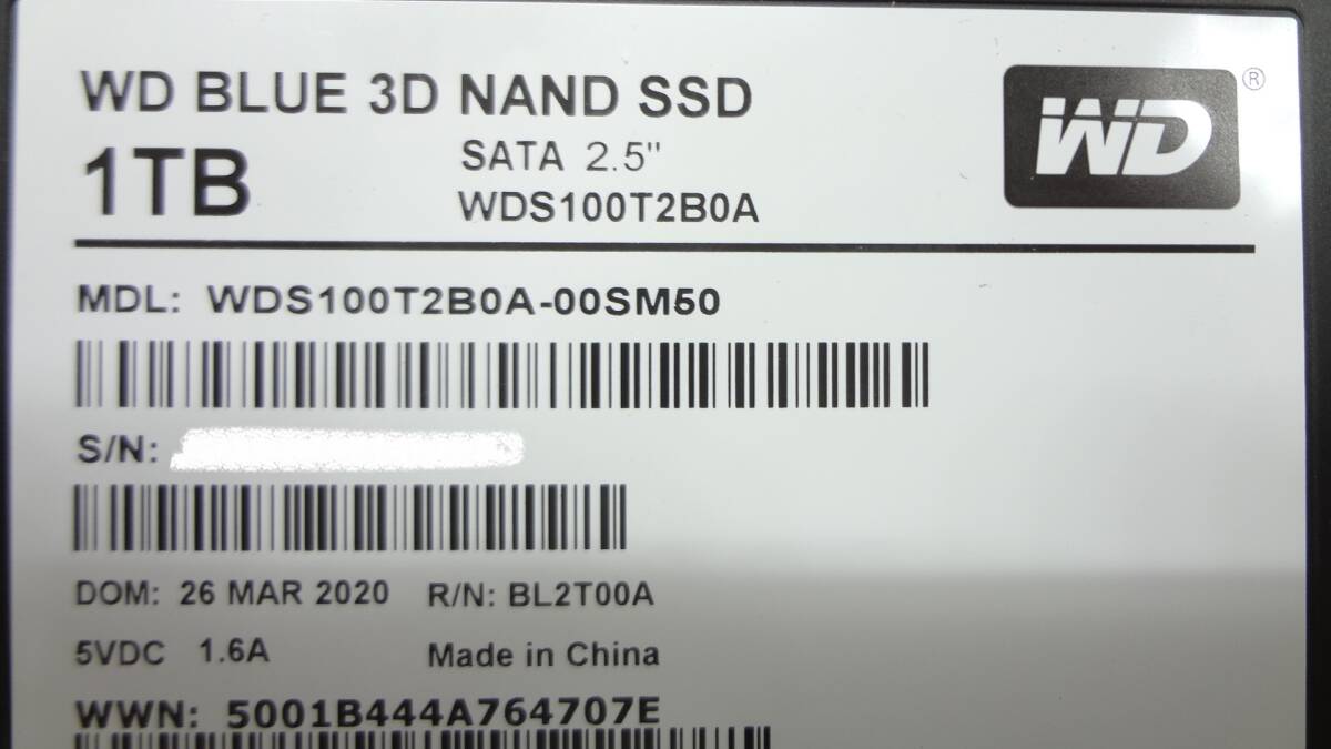 Yahoo!オークション - 1円～ WD BLUE 3D NAND SSD 2.5インチSSD WDS100...
