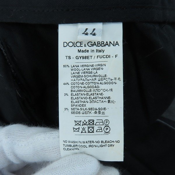 日本代購代標第一品牌【樂淘letao】－【JPタグ】DOLCE&GABBANA/ドルチェ&ガッバーナ サイドライン ウール/シルク混 パンツ GY98ET FUCDI /44 /060