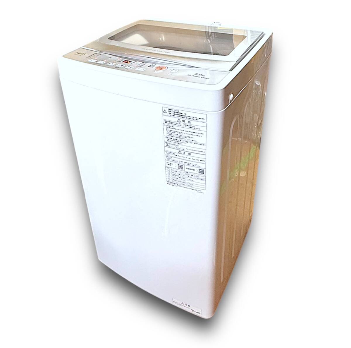 Yahoo!オークション - AQUA 全自動洗濯機 6kg 46L AQW-S6P 縦型 2023...