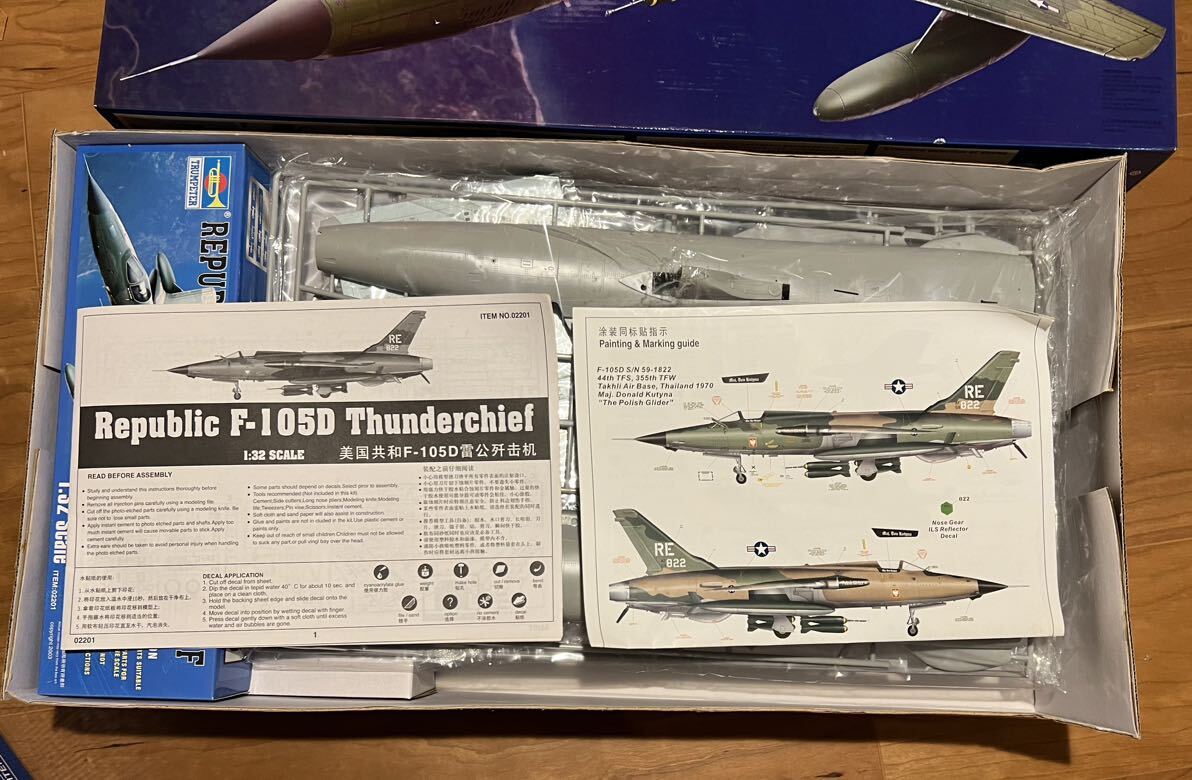 Yahoo!オークション - トランペッター 1/32 F-105D & F-105G 2機セット