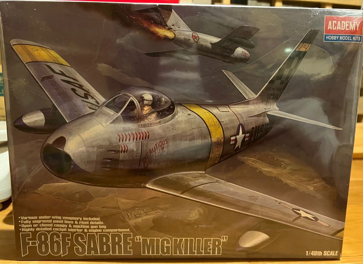 Yahoo!オークション - アカデミー 1/48 F-86F 2機 未開封